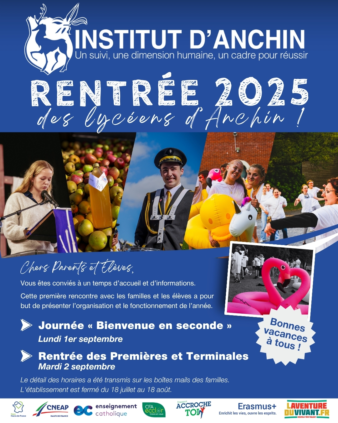 📣 Rentrée 2025 à l’Institut d’Anchin 🎒 - Institut d'Anchin